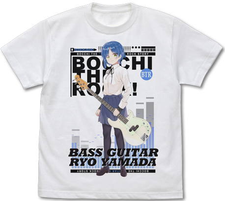 Bocchi the Rock! - Ryo Yamada Full Color T-shirt (White | Size M)