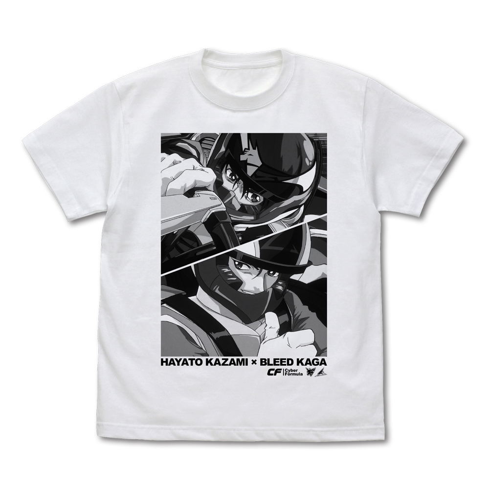 Future GPX Cyber Formula - Hayato Kazami & Bleed Kaga T-shirt White (S ...