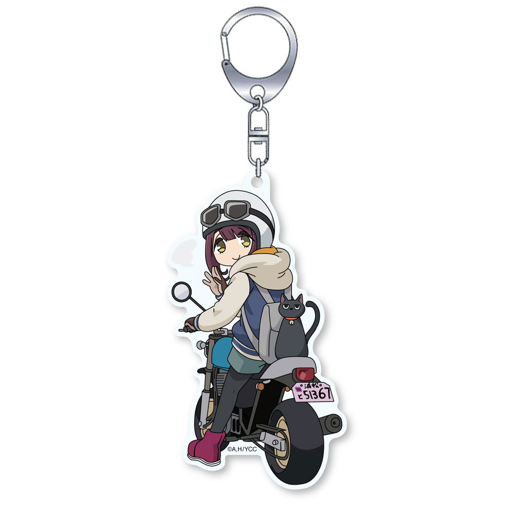 Yurucamp Season 2 - CharaRide Ayano On Bike Acrylic Key Chain