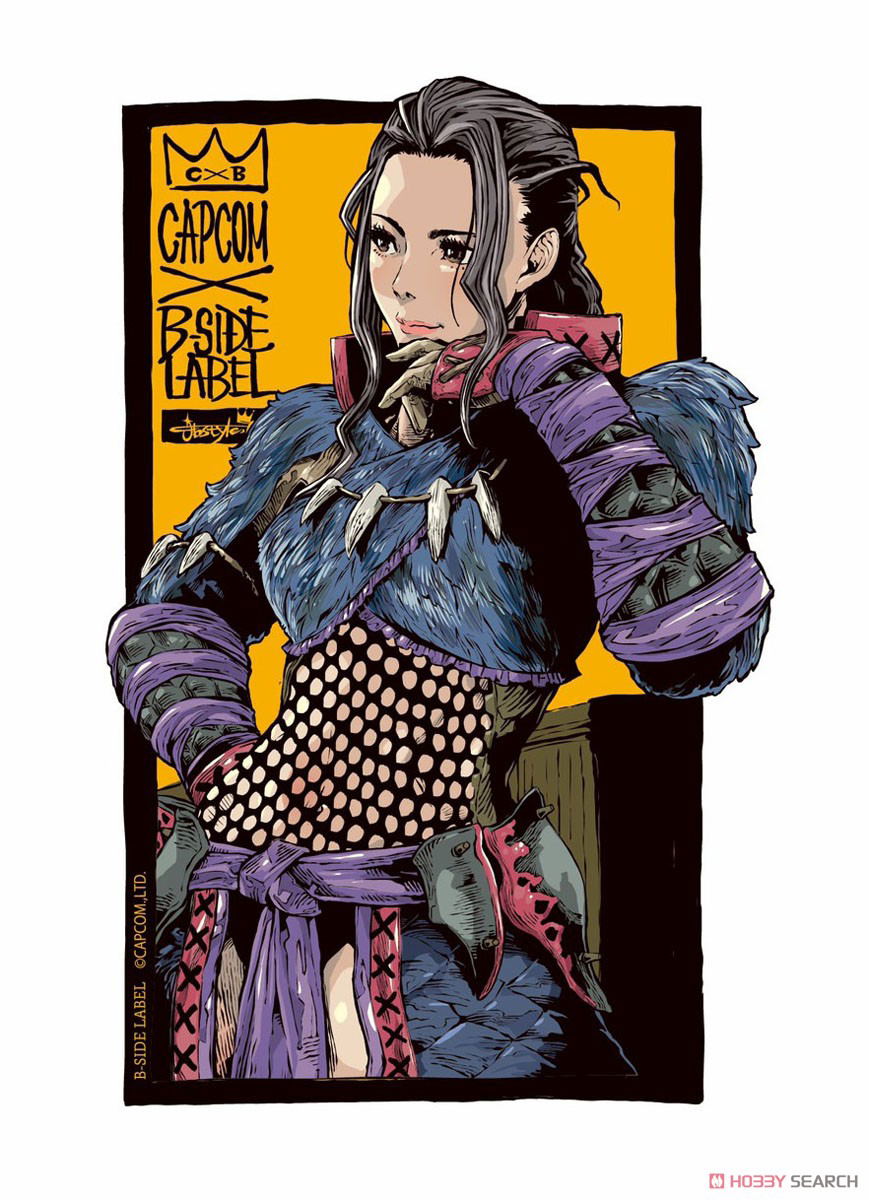 Capcom x B-Side Label Sticker Capcom Girl Narga