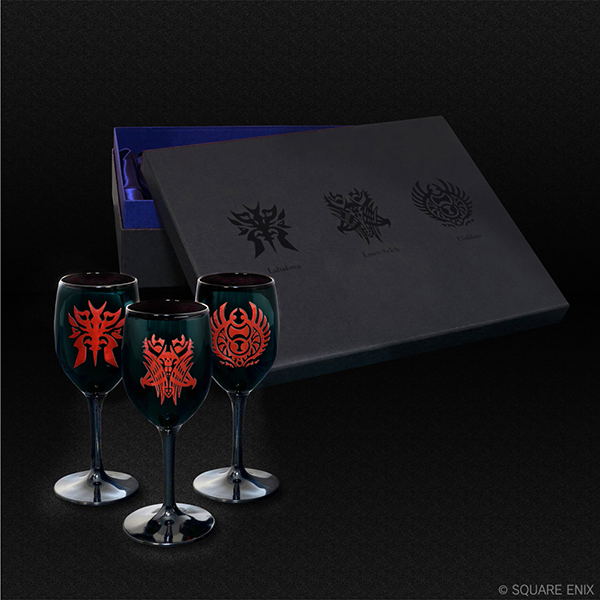 Final Fantasy XIV - Ascian Sigils Wine Glass (Set Of 3 pcs)