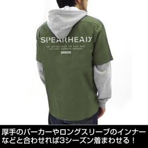 86 -Eighty Six- Spearhead Squadron Patch Base Work Shirt Moss (M Size)