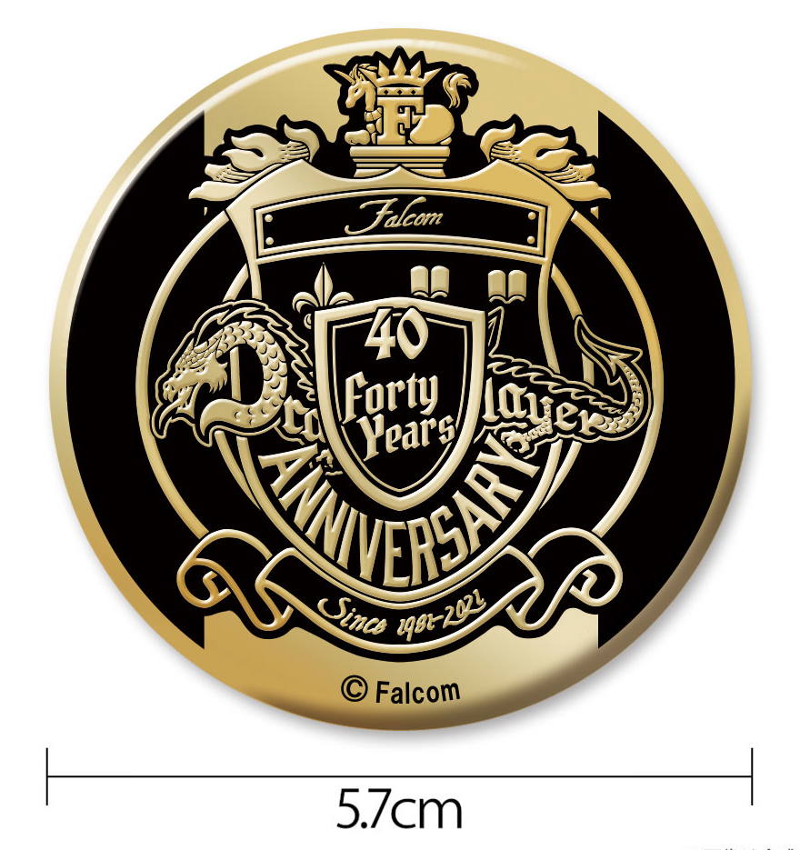 Nihon Falcom - Falcom 40th Anniversary Metal Badge