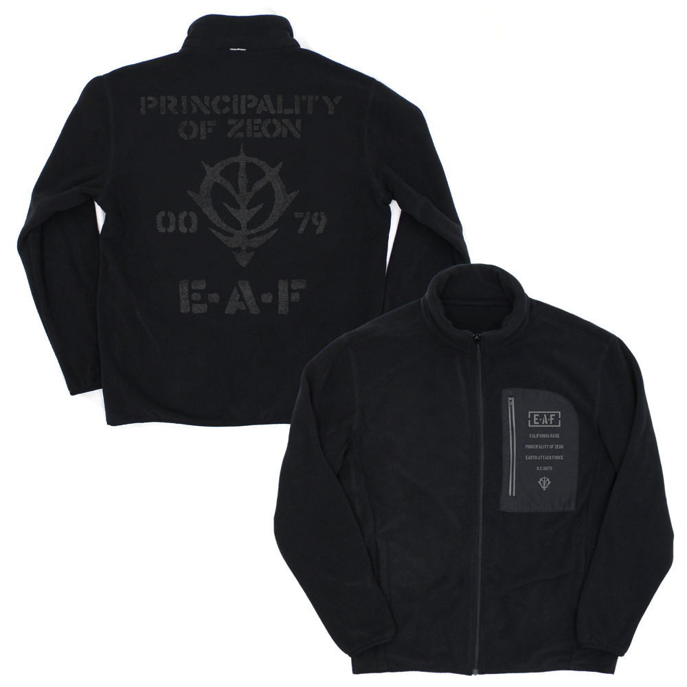 Mobile Suit Gundam - Zeon E. A. F. Fleece Jacket Black (L Size)