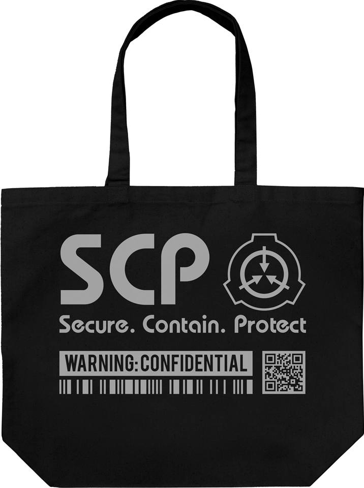 Scp Foundation Large Tote Bag Black