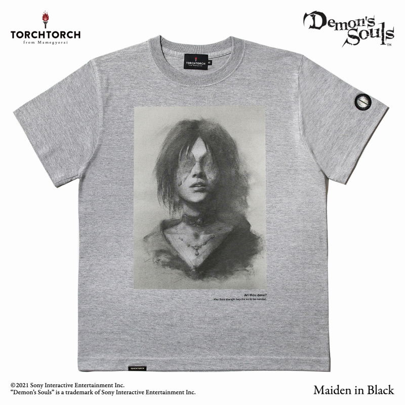 Demon's Souls Torch Torch T-shirt Collection: Maiden in Black Heather ...