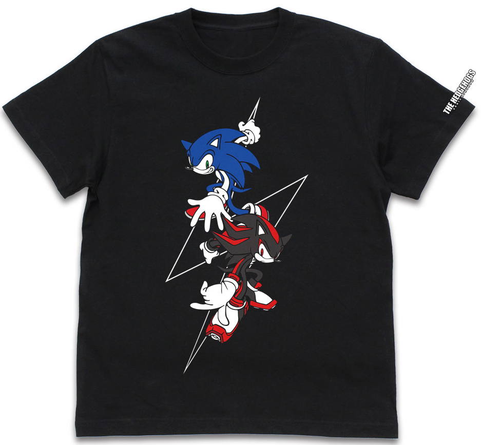 Sonic The Hedgehog - Sonic And Shadow T-shirt Black (M Size)