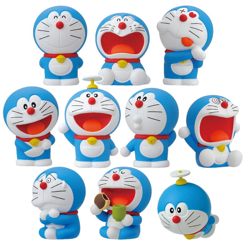Doraemon Soft Vinyl Puppet Mascot (Set of 10 Pieces)