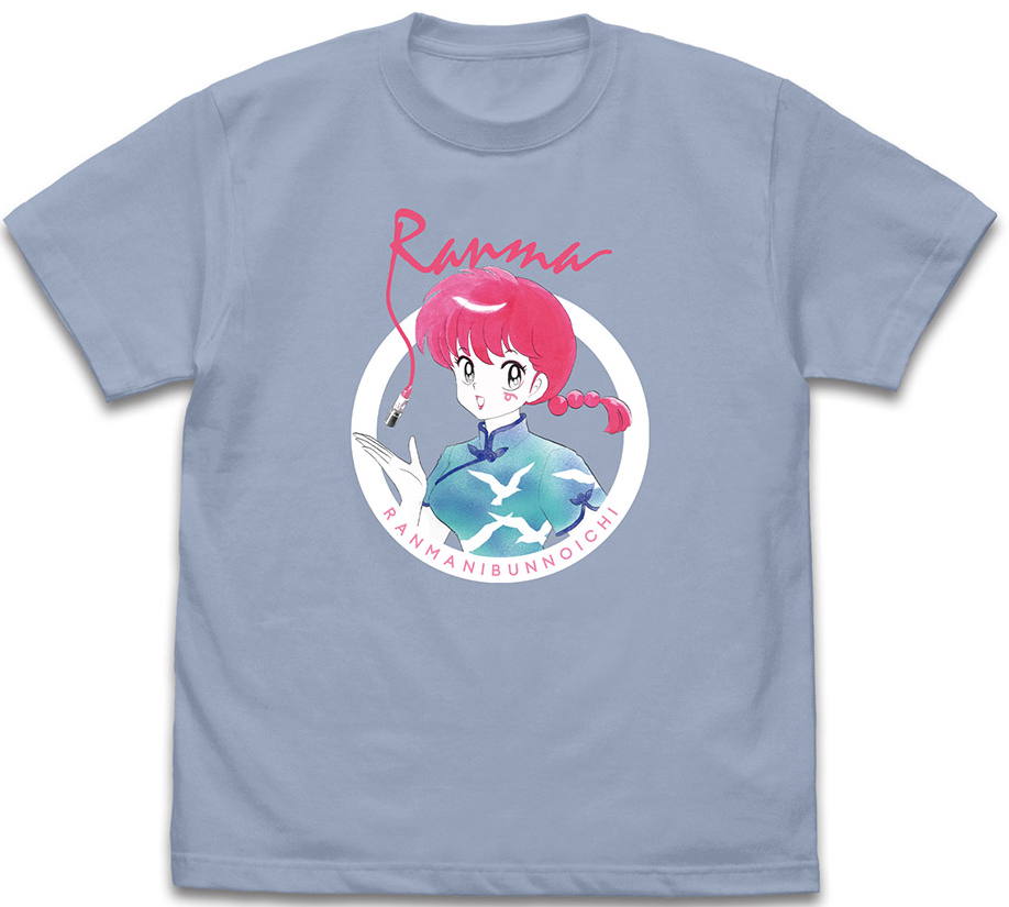 Ranma 1/2 - Ranma Saotome Circle T-shirt Acid Blue (L Size)