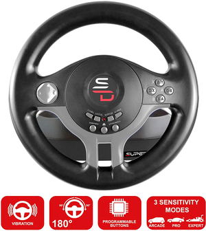 SUPERDRIVE Driving Wheel SV200 for PC, PS3, PS4, XONE, NSW