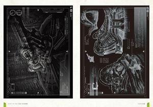 Alien Blueprint Super Detailed Mechanical Drawing Collection