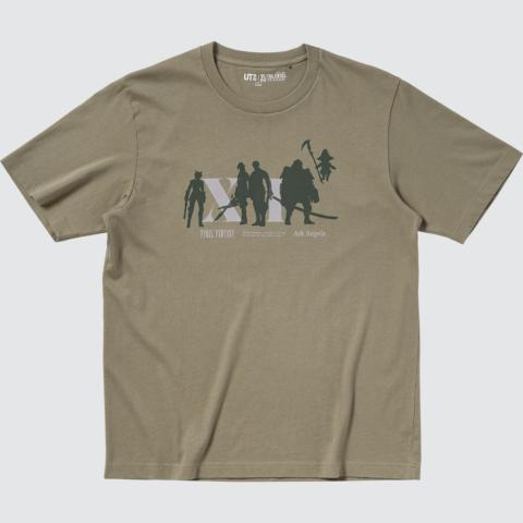 UT Final Fantasy 35th Anniversary - Final Fantasy XI T-shirt Olive (S Size)
