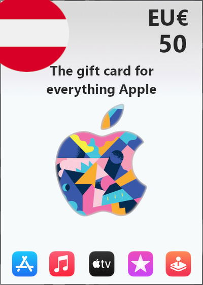 Apple Gift Card 50 EUR | Austria Account digital