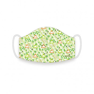 Yuru Camp - Logo Pattern Green 3D Cloth Mask