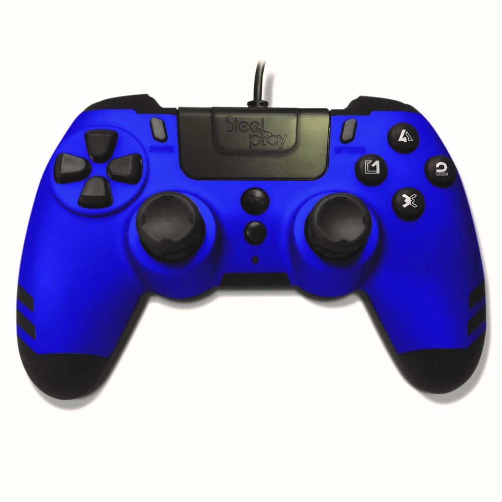Steelplay - MetalTech Wired Controller (Sapphire Blue) 为了 PlayStation 4
