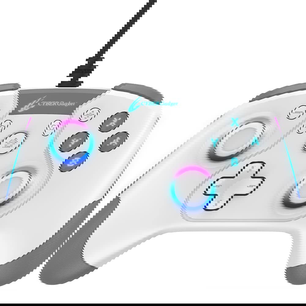 Cyber Gadget Gaming Wired Controller HG for Nintendo Switch (White) for Windows, Nintendo Switch