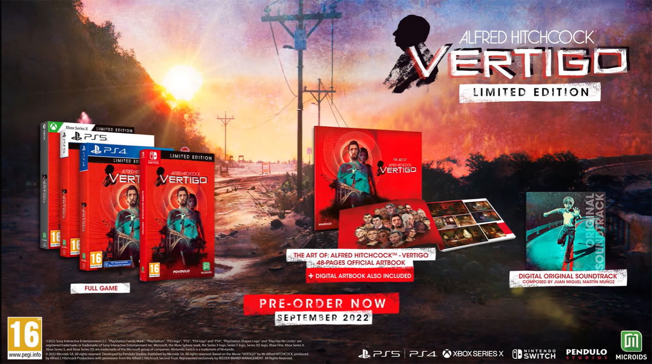 Alfred Hitchcock: Vertigo [Limited Edition] for Xbox One, Xbox Series X