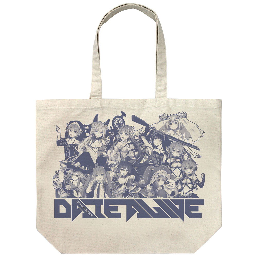 Date A Live IV - Heroine Group Large Tote Bag Natural