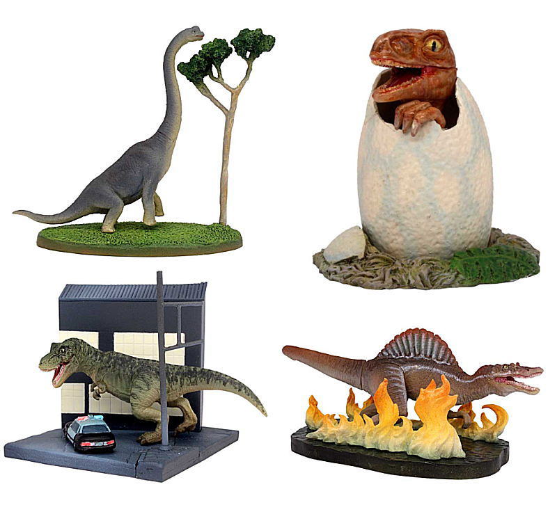 Jurassic Park Figure Collection (Set of 4 Pieces)