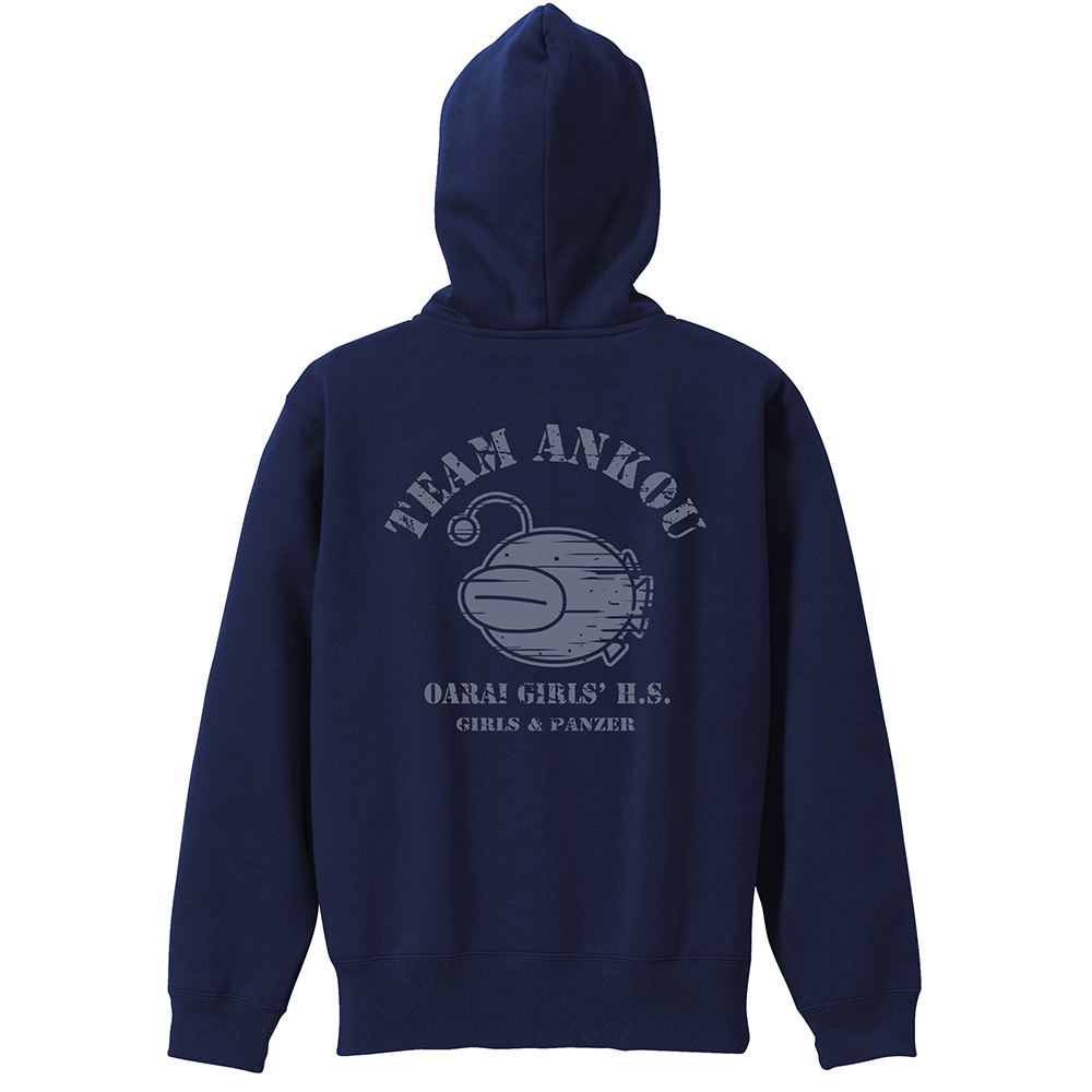 Girls und Panzer das Finale - Ankou Team Zip Hoodie (Navy | Size M)