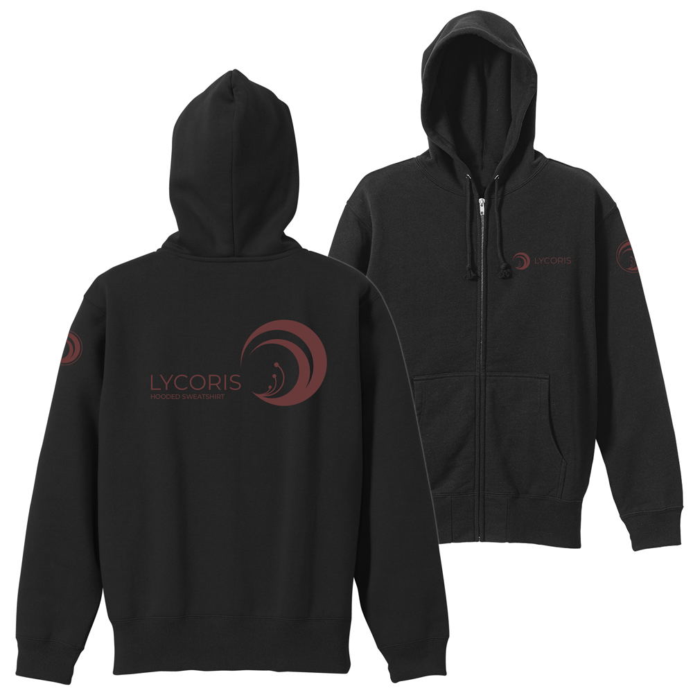 Lycoris Recoil Zip Hoodie (Black | Size XL)
