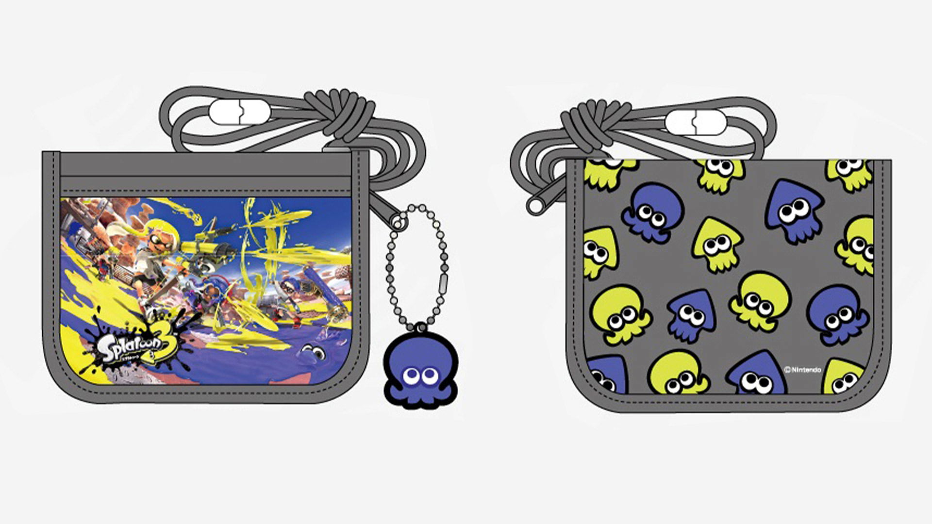 Splatoon 3 RF Wallet Gray SPT-983-GRY