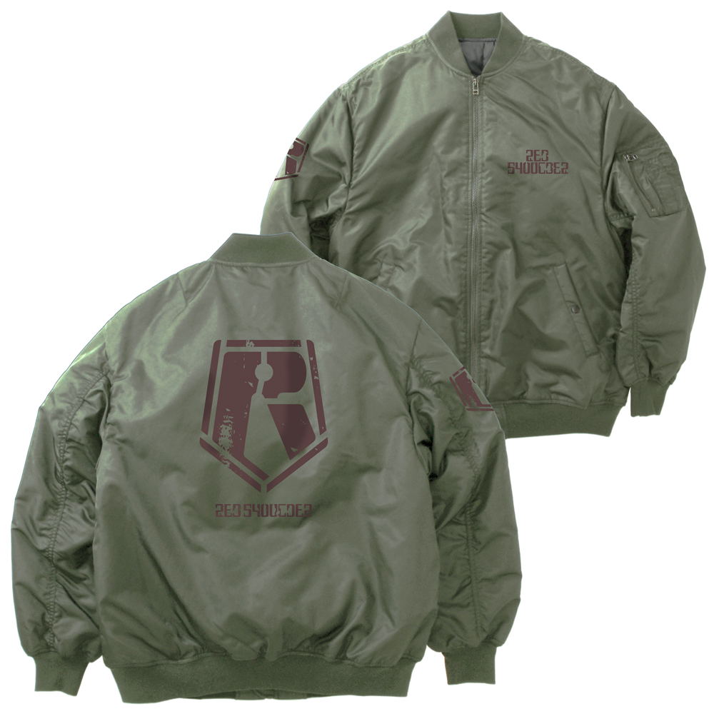 Armored Trooper Votoms - Red Shoulder MA-1 Jacket (Moss | Size M)