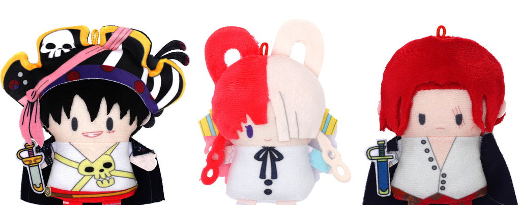One Piece Finger Mascot Puppela Set: Monkey D. Luffy & Uta & Shanks ...