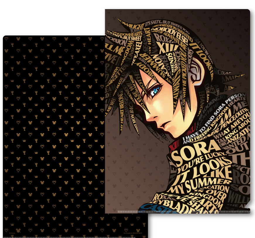 Kingdom Hearts Metallic File Roxas