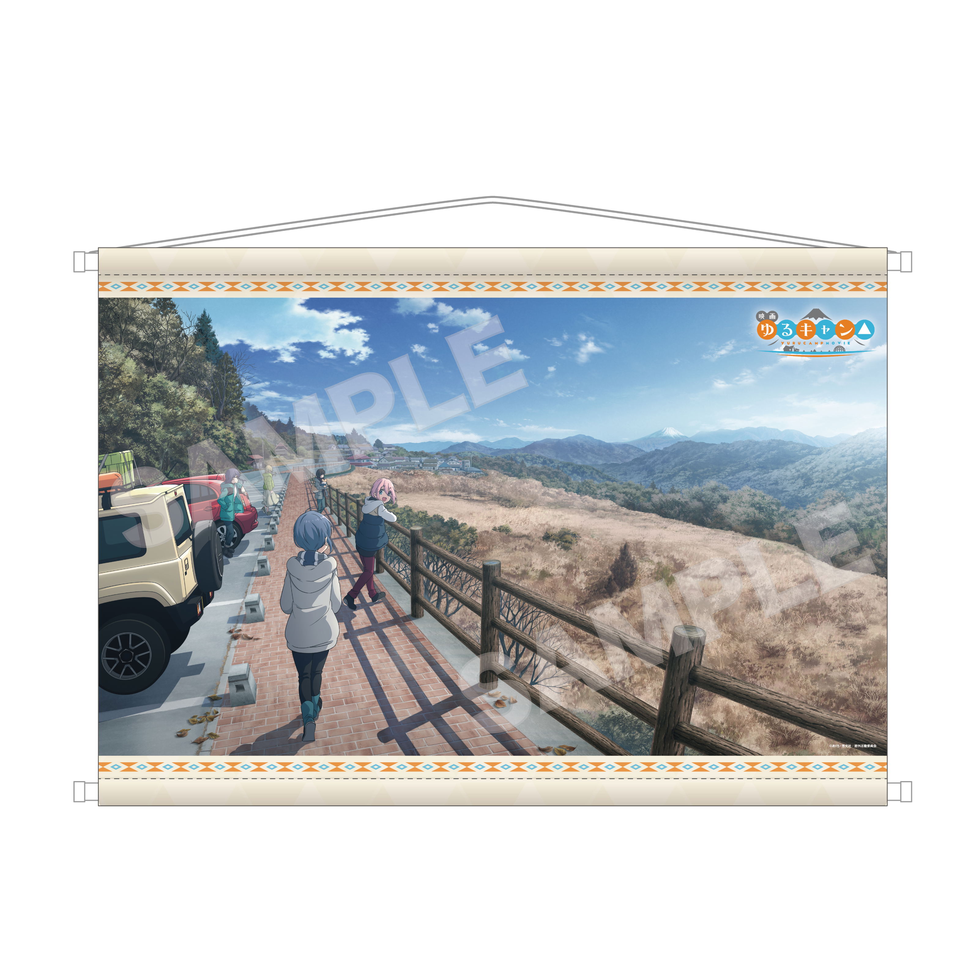 Yuru Camp Movie: 01 Teaser Visual A B2 Wall Scroll