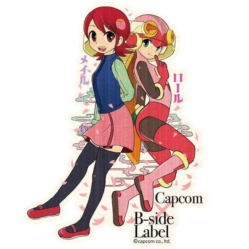 Capcom x B-Side Label Sticker Mega Man Battle Network - Mayl & Roll ...