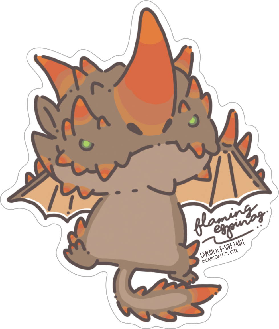 Capcom x B-Side Label Sticker Monster Hunter - Flaming Espinas (Fancy)