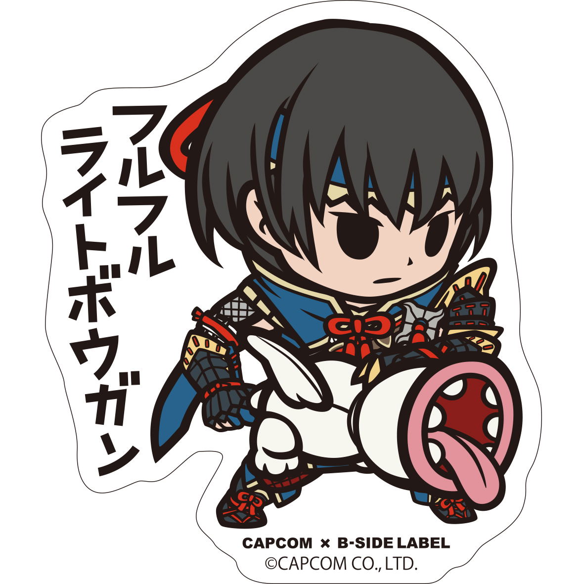 Capcom x B-Side Label Sticker Monster Hunter - Khezu Light Bowgun