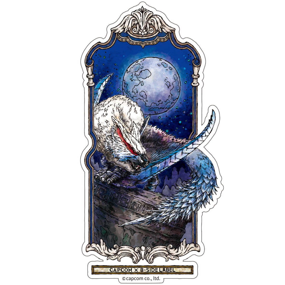 Capcom x B-Side Label Sticker Monster Hunter - Lucent Nargacuga