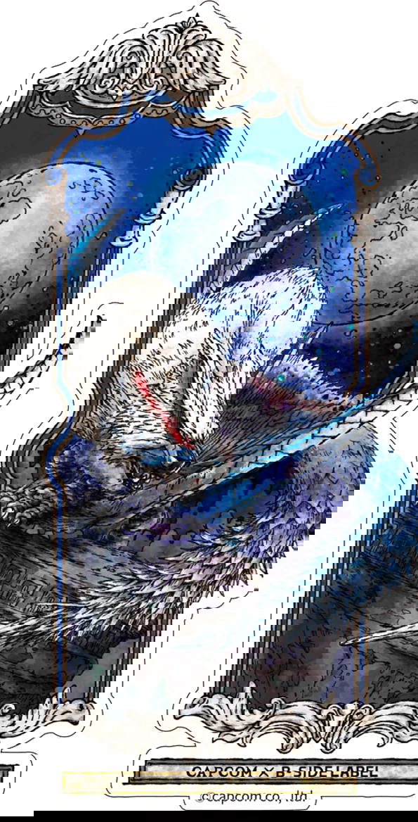 Capcom x B-Side Label Sticker Monster Hunter - Lucent Nargacuga