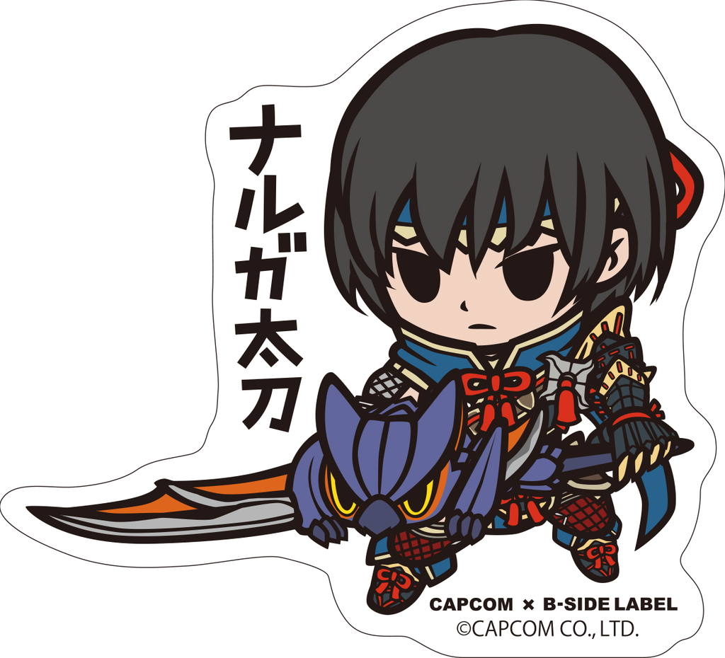 Capcom x B-Side Label Sticker Monster Hunter - Narga Long Sword