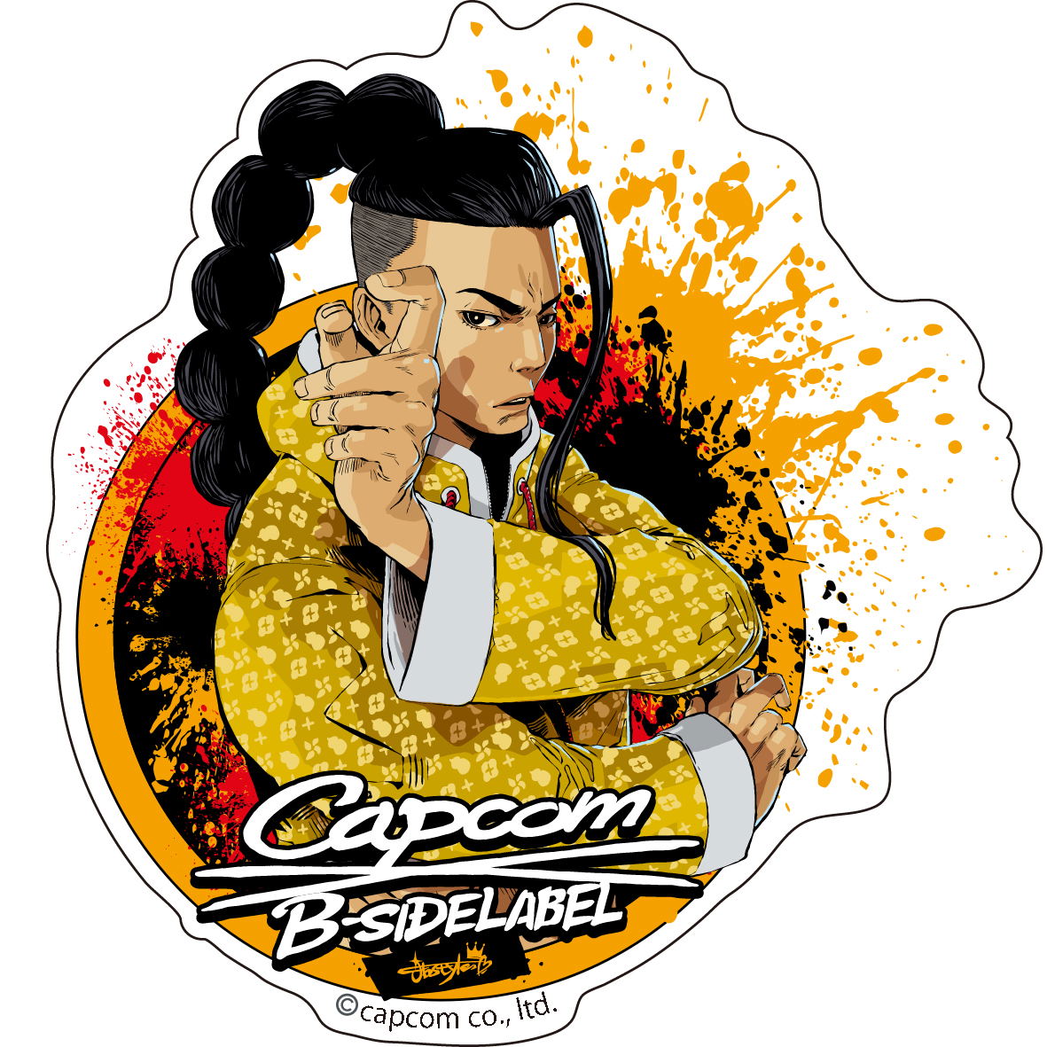Capcom x B-Side Label Sticker Street Fighter 6 Jamie