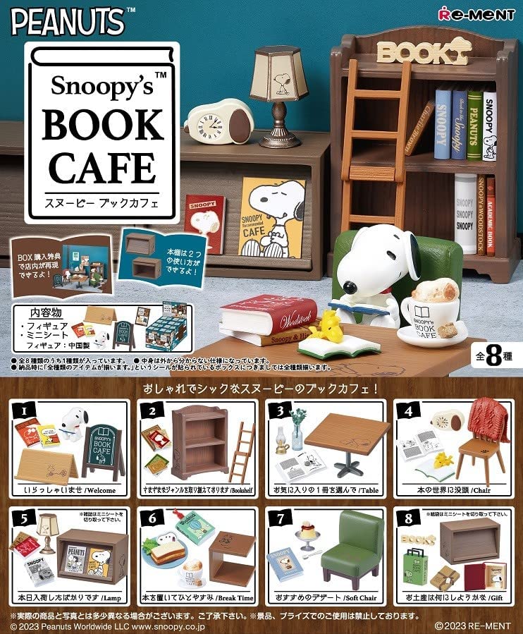 Peanuts Snoopy's Book Cafe (Set of 8 Pieces)