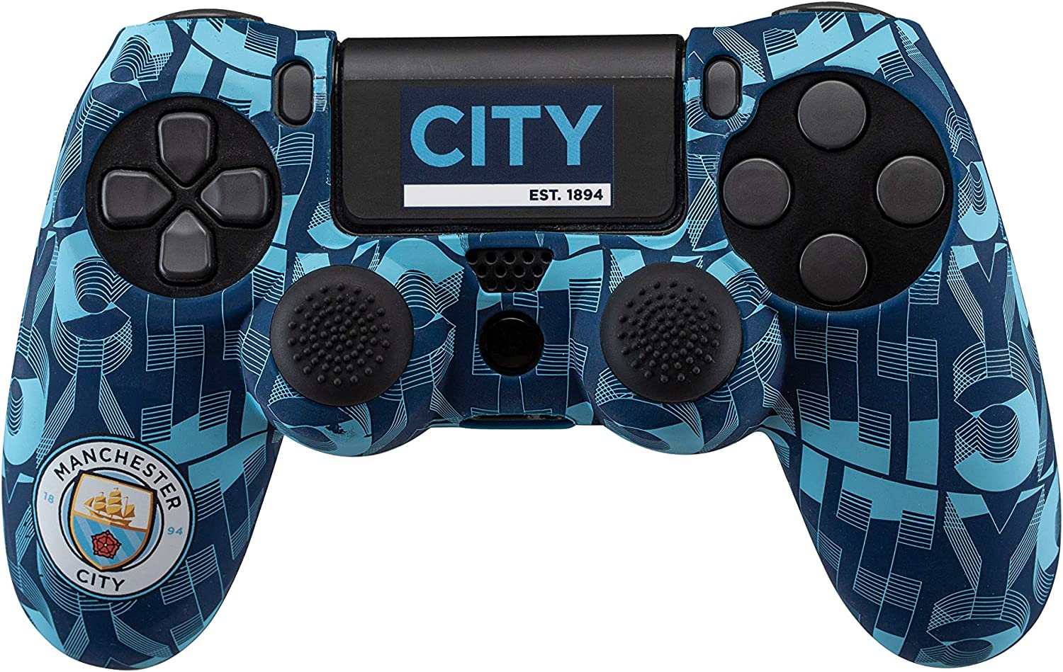 Qubick Manchester City Controller Skin for PS4 for PlayStation 4