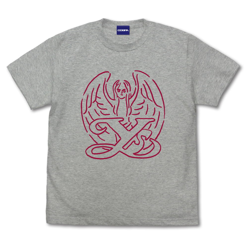Ys - Hand Drawn Illustration Goddess T-Shirt (Mix Gray | Size M)