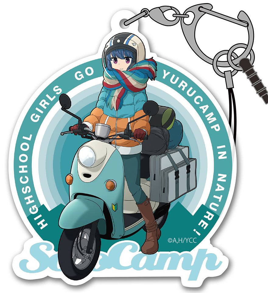 Yuru Camp - Rin Shima and Scooter Acrylic Multi Keychain