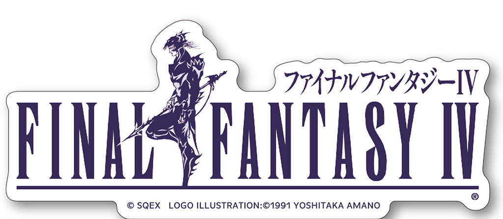 Final Fantasy IV Logo Sticker