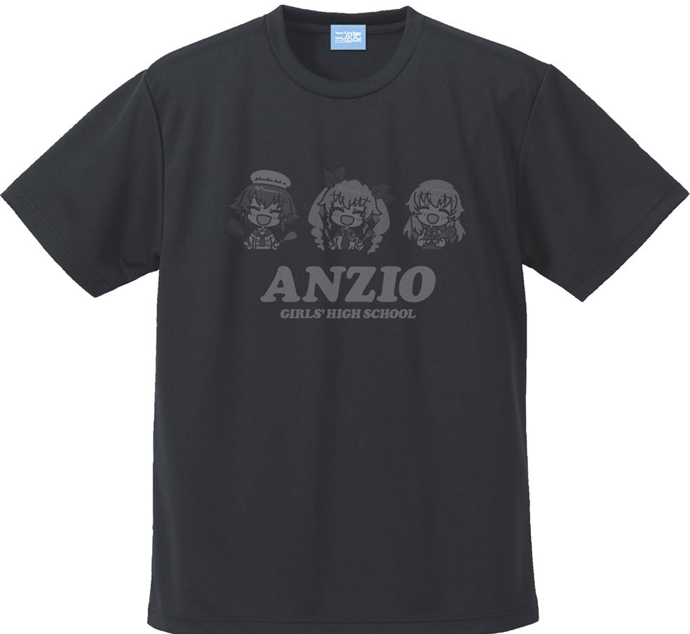 Girls und Panzer das Finale Anzio High School Dry T-Shirt (Gunmetal ...
