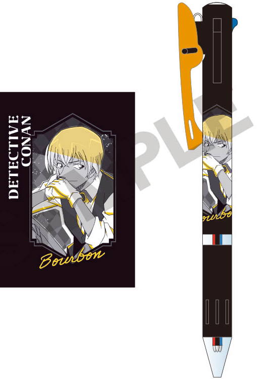 Detective Conan Jetstream 3 Color Ballpoint Pen Bourbon