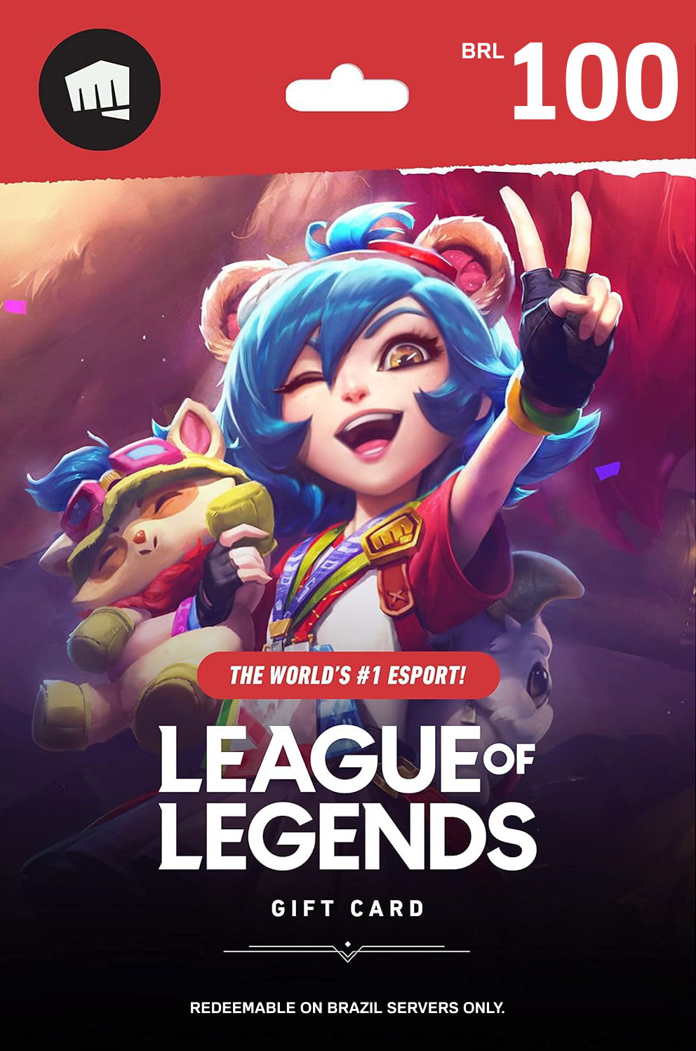 League of Legends Gift Card 100 BRL | Brazil Account Only digital