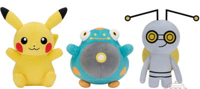Pokemon Plush: Pikachu/Bellibolt/Gimmighoul (Set of 3 Pieces)