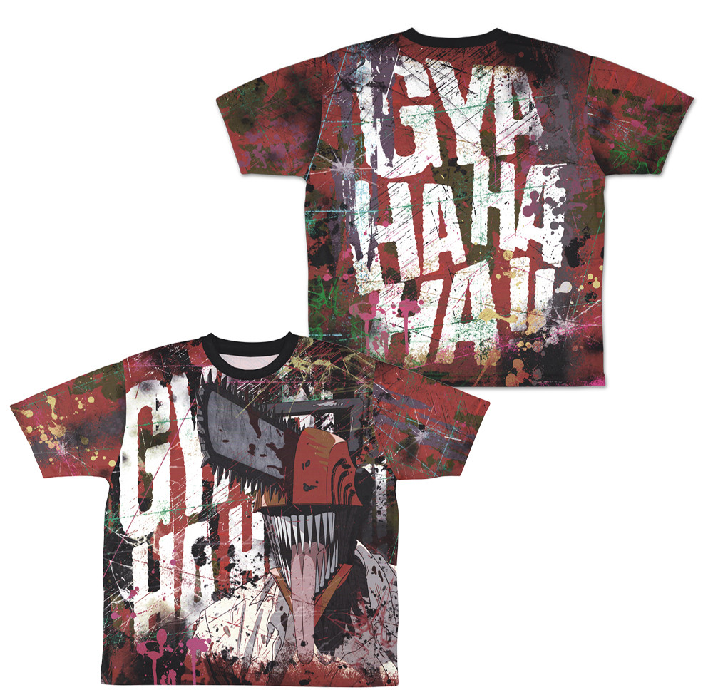 Chainsaw Man Double-sided Full Graphic T-shirt (Size XL)