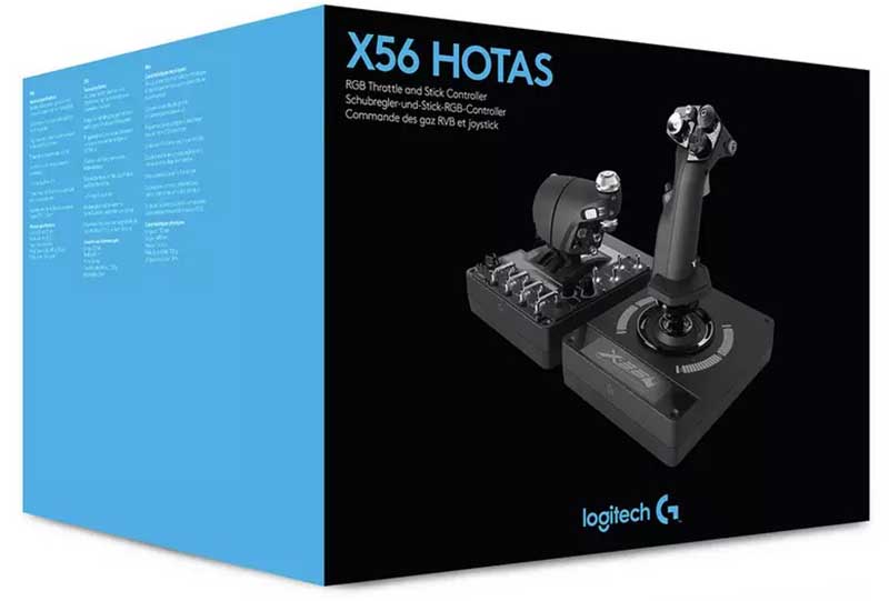 Logitech Saitek Pro Flight X56 Rhino for PC for Windows, PlayStation 4 ...