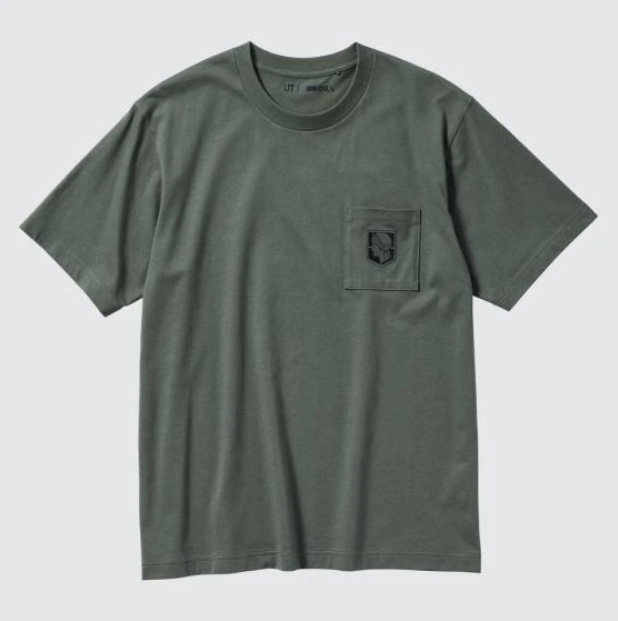UT Attack on Titan Graphic T-Shirt (Dark Green | Size XL)
