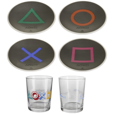 PlayStation Plate/Glass Set